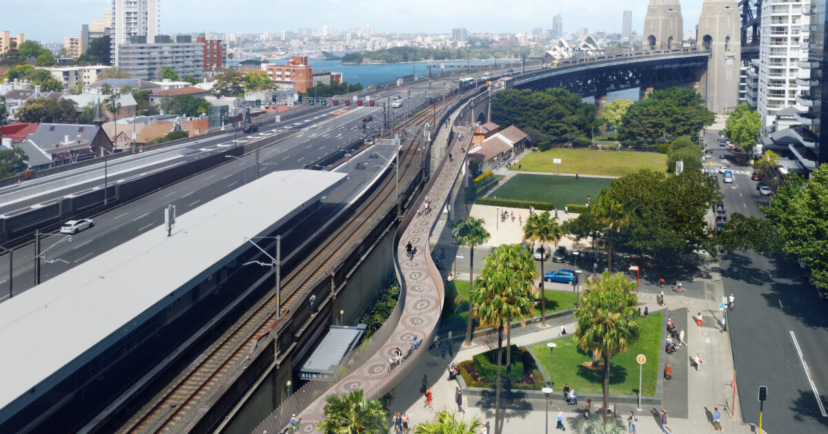 Contemporary artwork unveiled for new Sydney Harbour… | ASPECT Studios